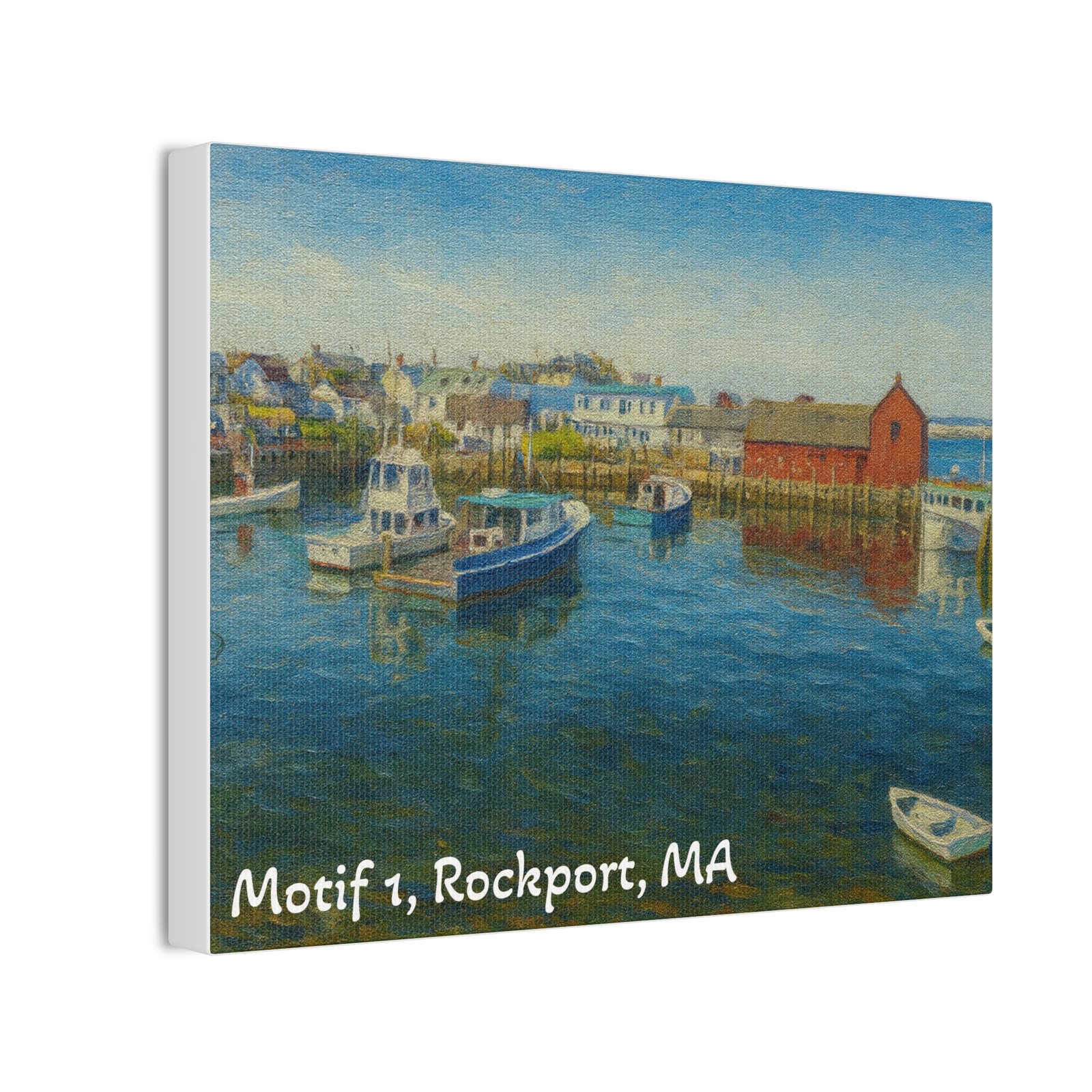 Coastal Landscape Canvas Print of Motif 1, Rockport, Massachusetts ...